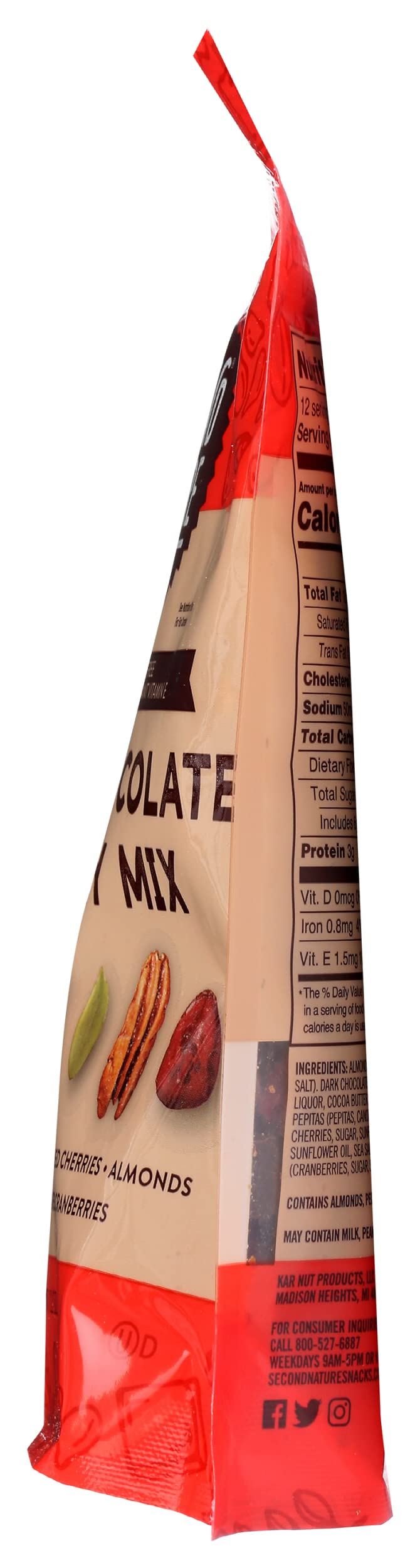 SECOND NATURE Dark Chocolate Cherry Trail Mix, 12 OZ