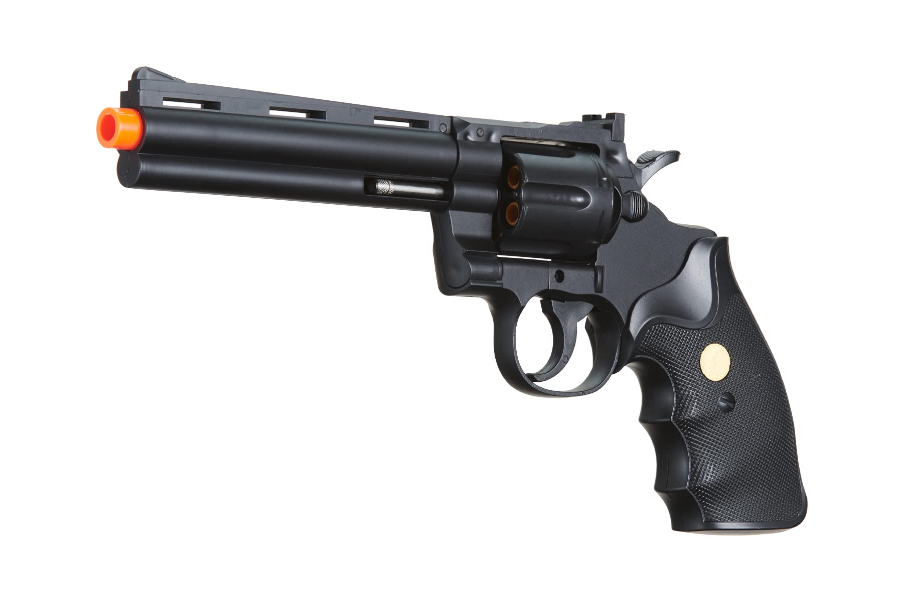 Airsoft 36B Spring Revolver Low Powered Airsoft Pistol Durable Plastic -Black