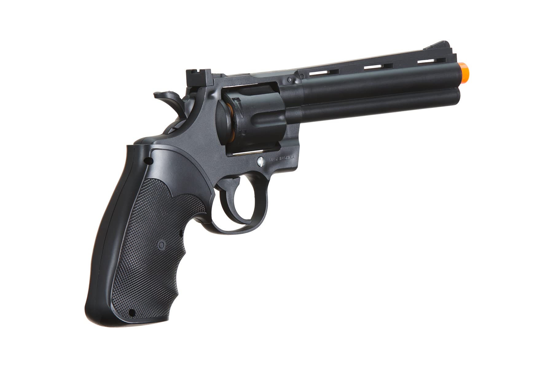 Airsoft 36B Spring Revolver Low Powered Airsoft Pistol Durable Plastic -Black
