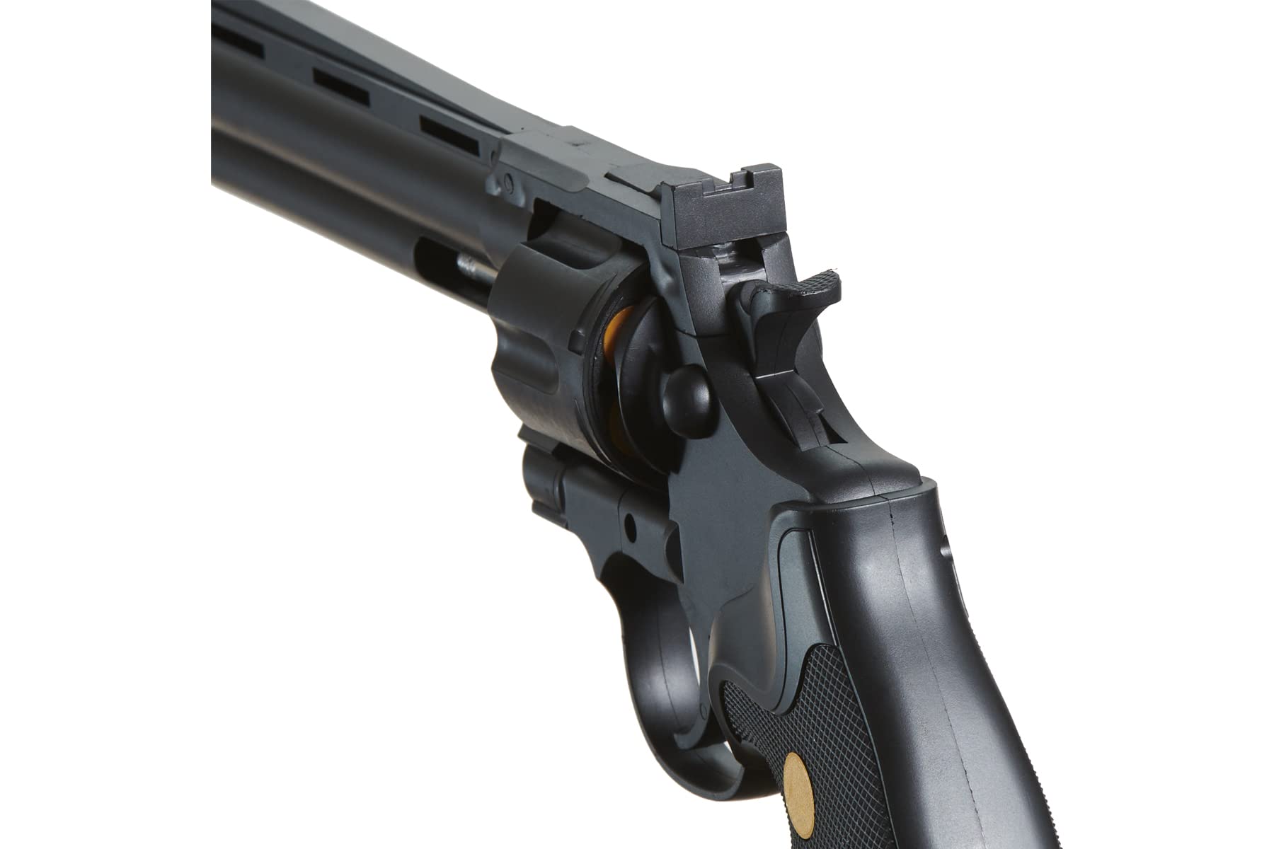 Airsoft 36B Spring Revolver Low Powered Airsoft Pistol Durable Plastic -Black
