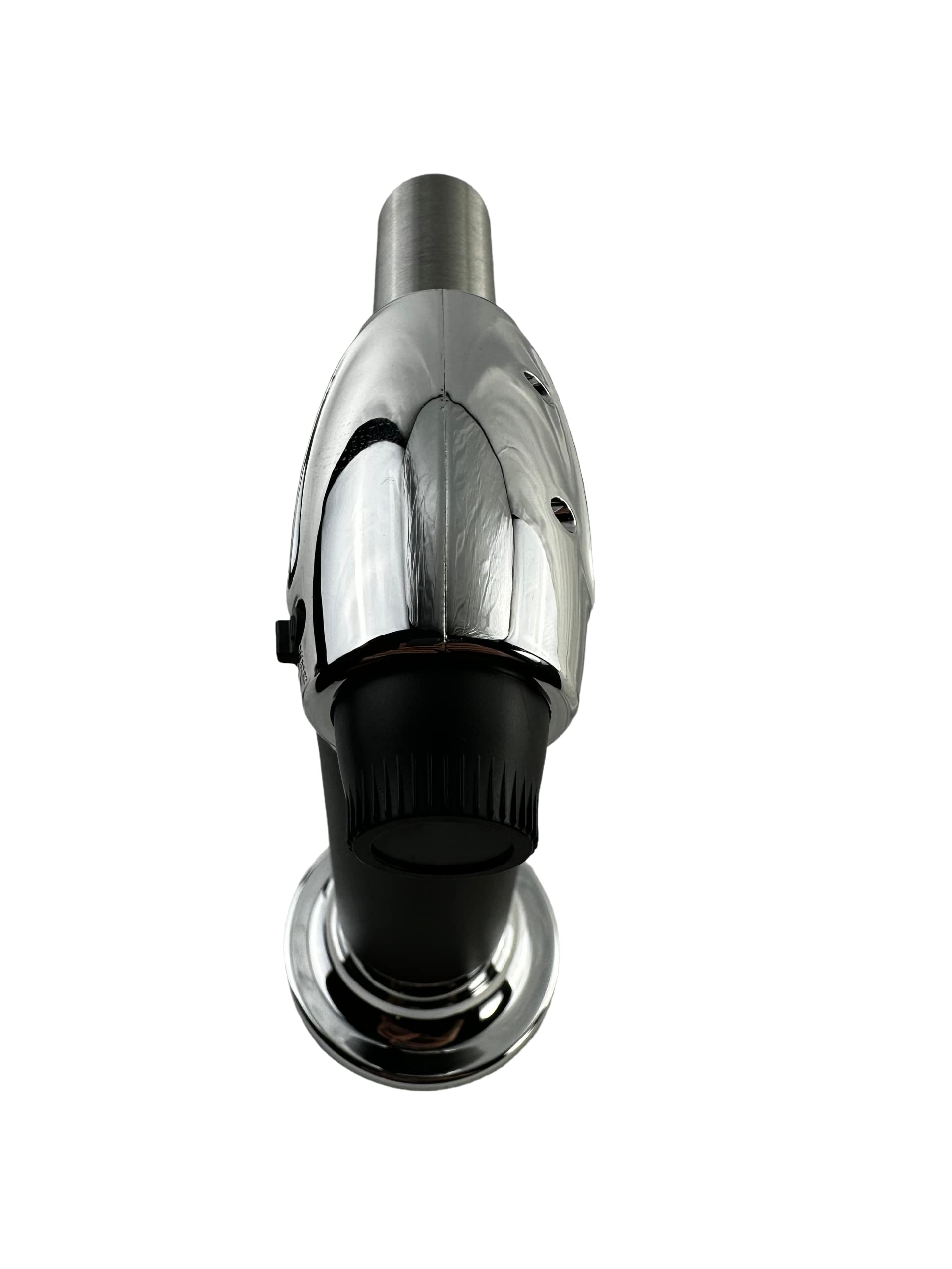 Space King Chrome Finish Wind-Proof Torch Lighter - Adjustable Flame - Child-Lock - Perfect for Camping, Kitchen, Backyard, Travel, Beach, BBQ, Mountain, Outdoors, Travel, Garage, and More. (Silver)