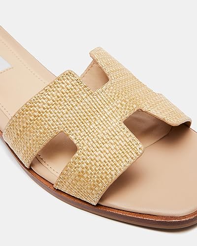 Steve Madden Women's Hadyn Sandal, Raffia, 7.5