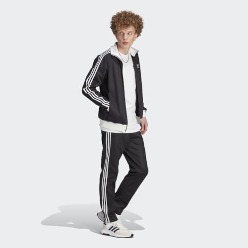 adidas Originals Men's Adicolor Classics Beckenbauer Track Top, Black/White, Large