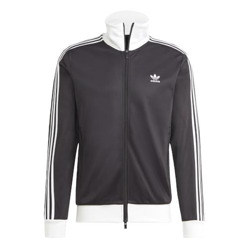 adidas Originals Men's Adicolor Classics Beckenbauer Track Top, Black/White, Large