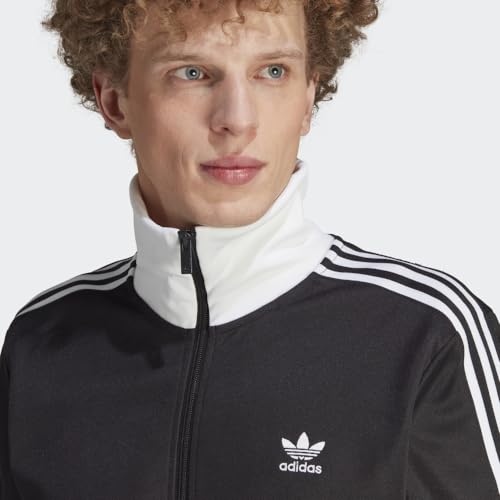 adidas Originals Men's Adicolor Classics Beckenbauer Track Top, Black/White, Large