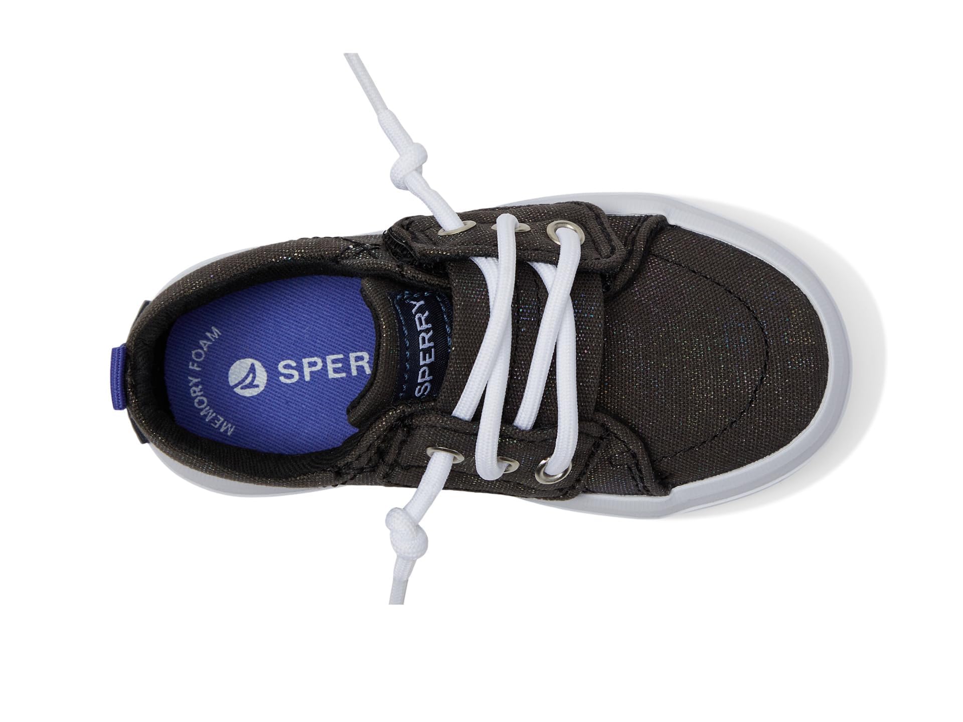 Sperry Kids Footwear Crest Vibe Jr Sneaker, Black, 11 US Unisex Little Kid