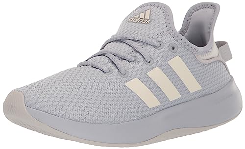 adidas Women's Cloudfoam Pure Sportswear Sneakers, Halo Silver/Orbit Grey/Grey, 10