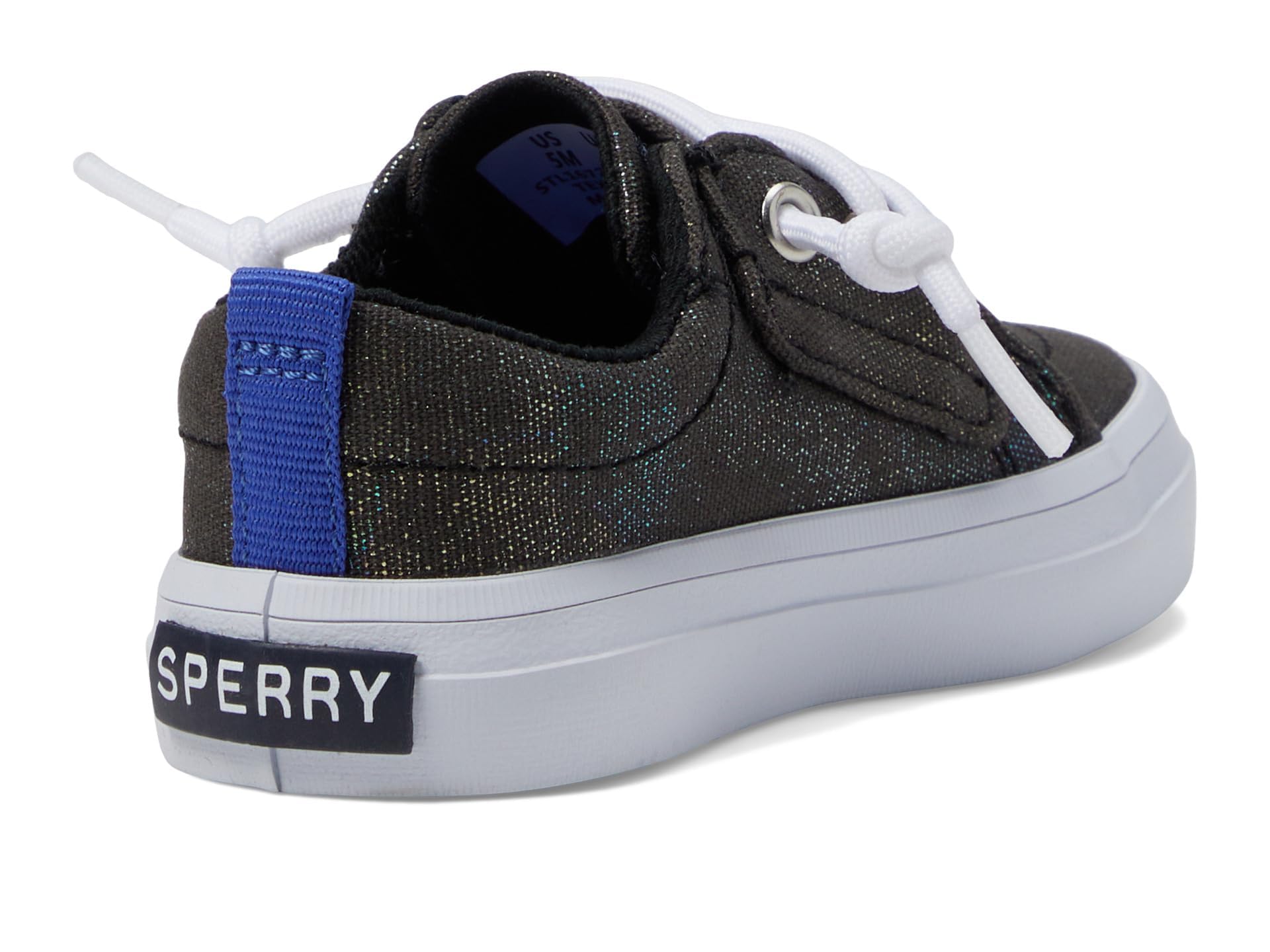 Sperry Kids Footwear Crest Vibe Jr Sneaker, Black, 11 US Unisex Little Kid