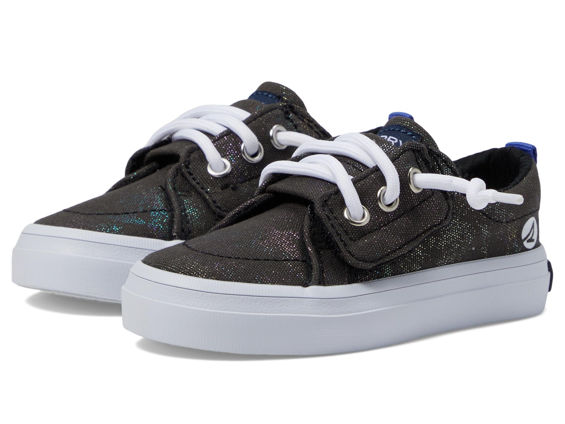 Sperry Kids Footwear Crest Vibe Jr Sneaker, Black, 11 US Unisex Little Kid