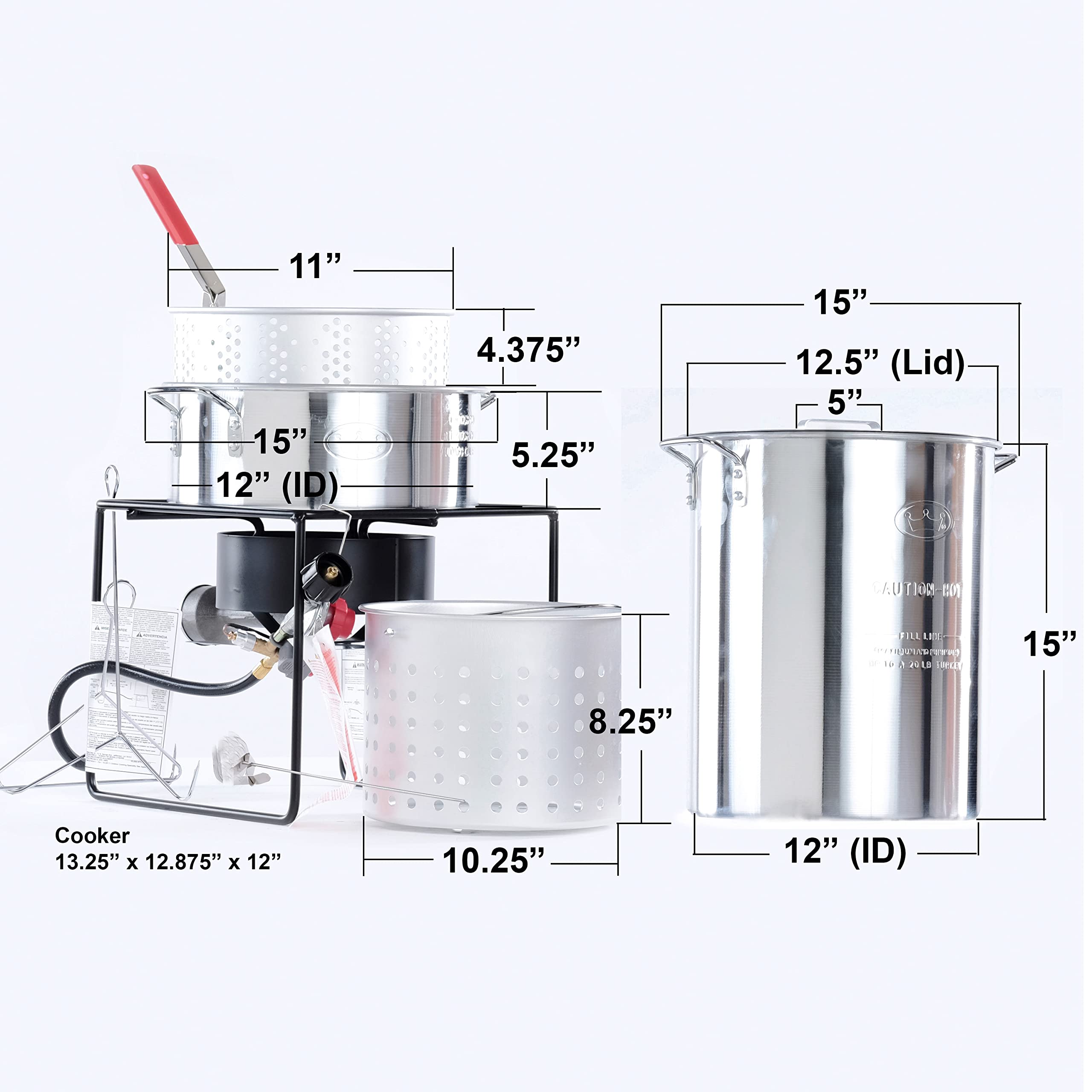 King Kooker Propane Outdoor Fry Boil Package with Zatarain's Crawfish, Shrimp & Crab Boil
