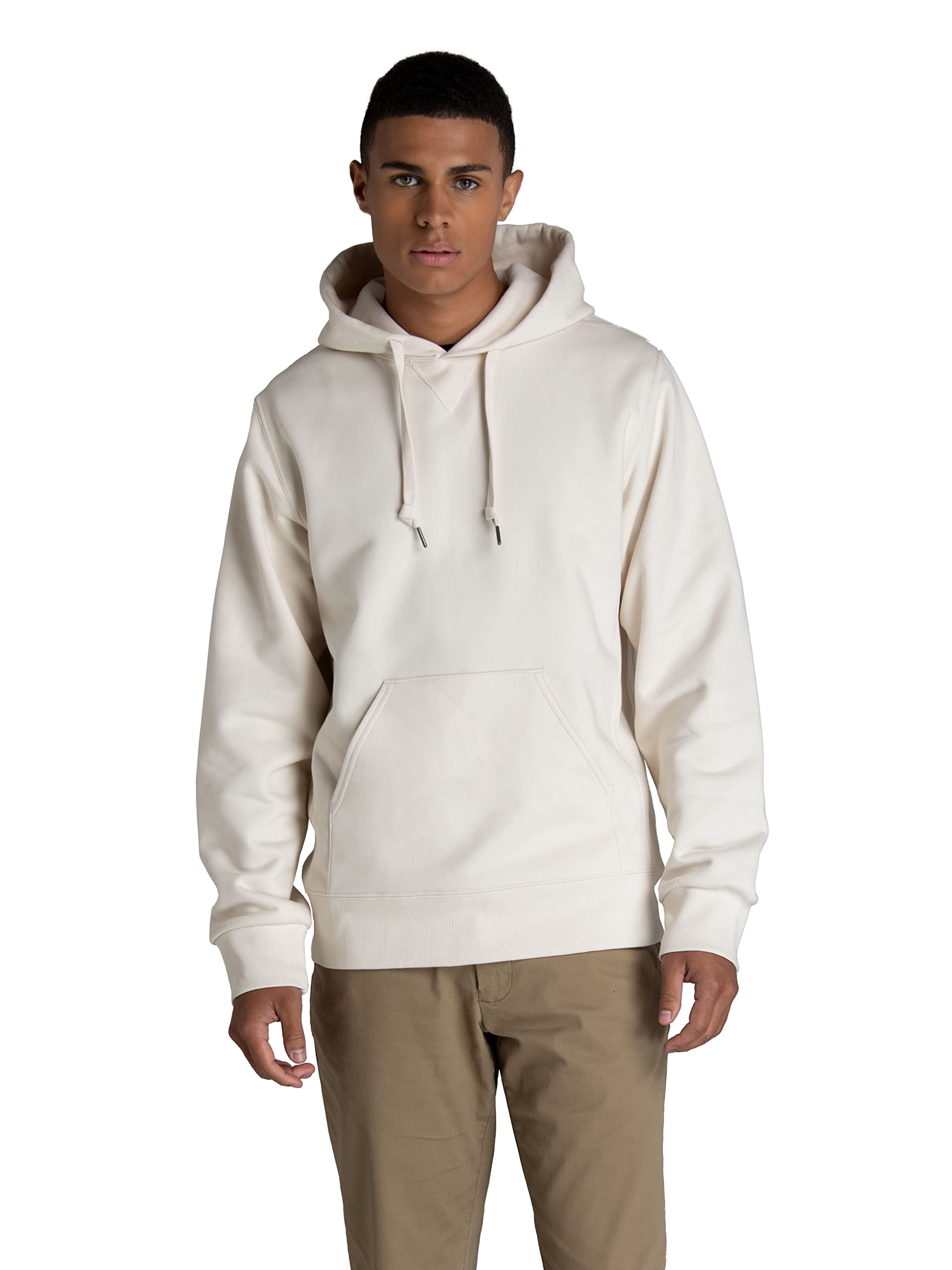 Fruit of the Loom Men's Crafted Comfort Fleece Crewneck Sweatshirts & Pullover Hoodies, Super Soft Cotton Blend, Sizes S-2X, Cream, Medium