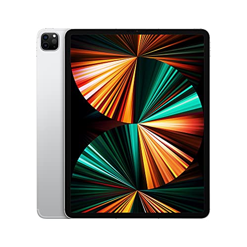 Apple iPad Pro 12.9in (5th Gen.) - 256GB - WiFi + Cellular - Silver (Renewed Premium)