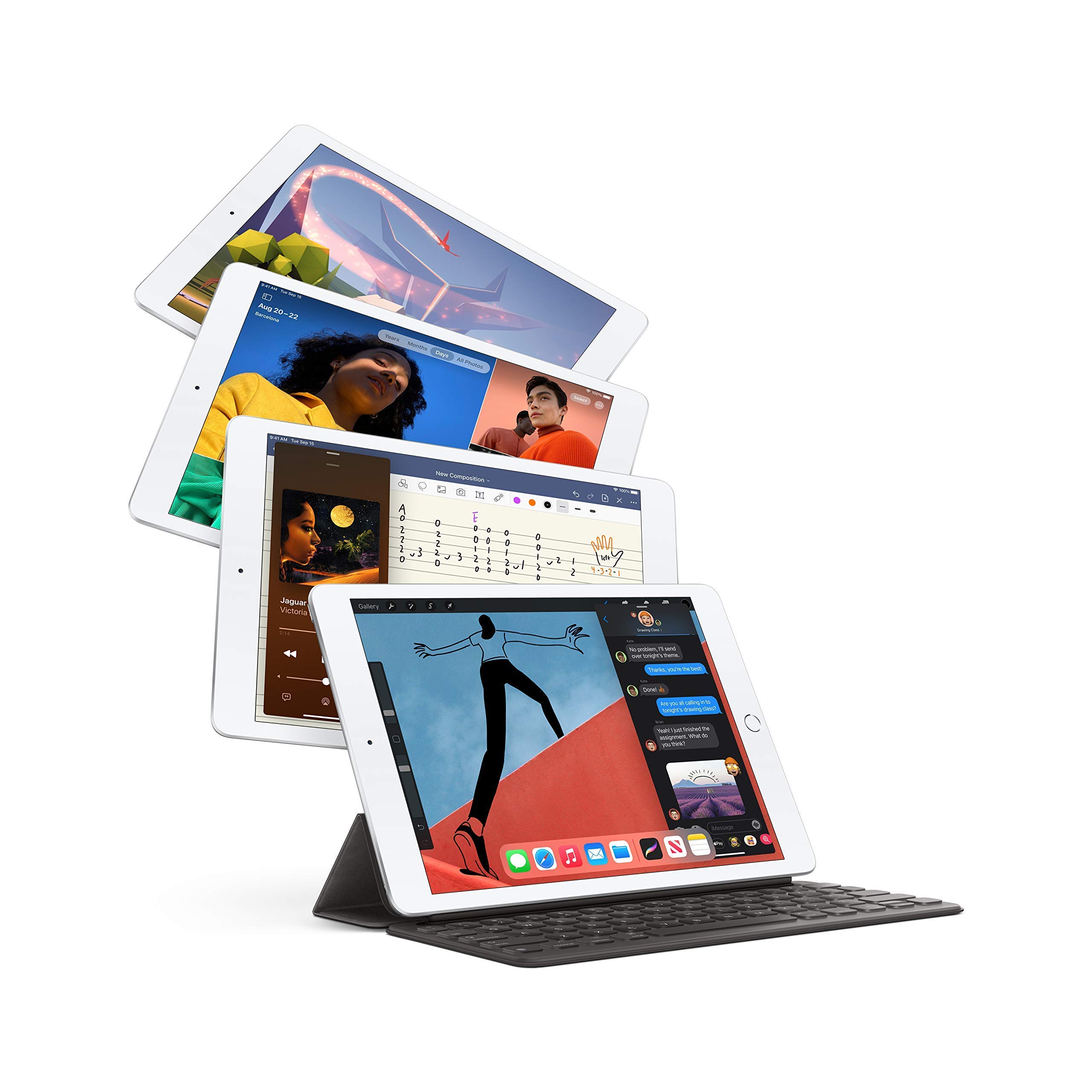 2020 Apple iPad (10.2-inch, WiFi, 32GB) - Gold (Renewed Premium)