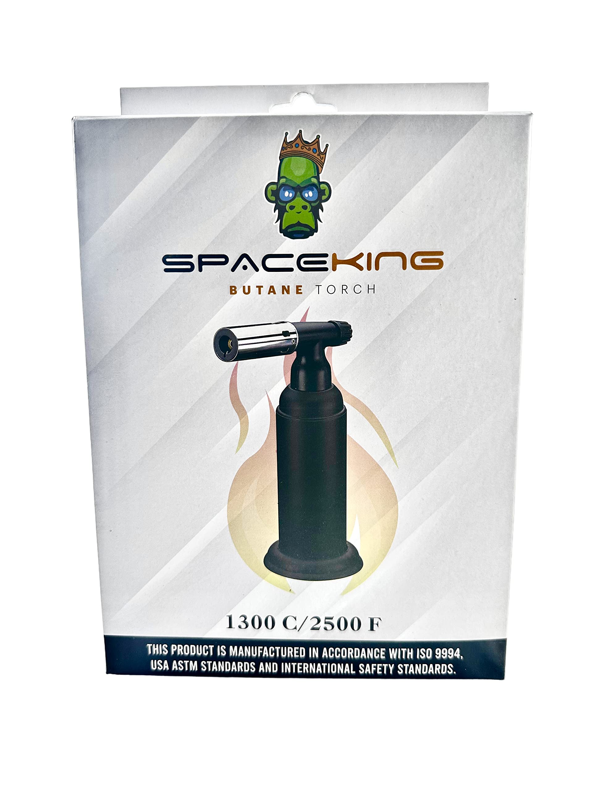 Space King Heavy Duty Single Jet Torch Lighter - Adjustable Flame - Perfect for Camping, Kitchen, Backyard, Travel, Beach, BBQ, Mountain, Outdoors, Travel, Welding, Garage, and more. (Red)