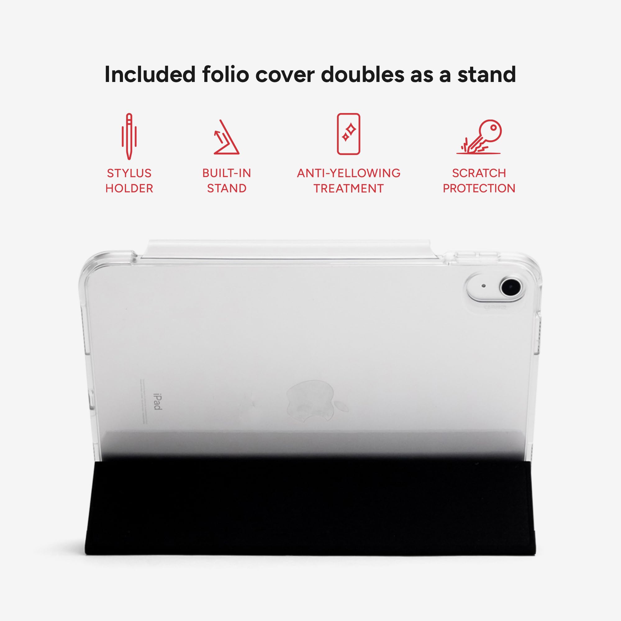 ZAGG Gear4 Crystal Palace Case for Apple iPad 11" (A16)/ 10.9 inch 10th Generation - Crystal Clear - Impact Shockproof D3O Material - 6.5ft Drop Protection