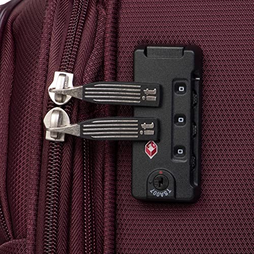 it luggage Intrepid 27" Softside Checked 8 Wheel Expandable Spinner with TSA Lock, Dark Red
