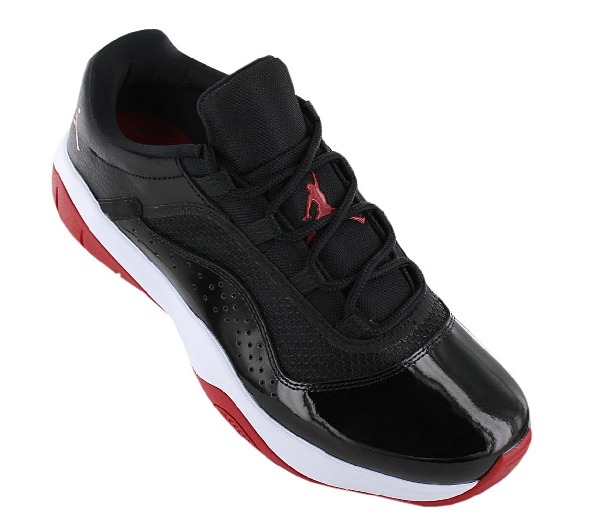 Nike Men's Air Jordan 11 CMFT Low Bred Black/White-Gym Red (DM0844 005) - 11