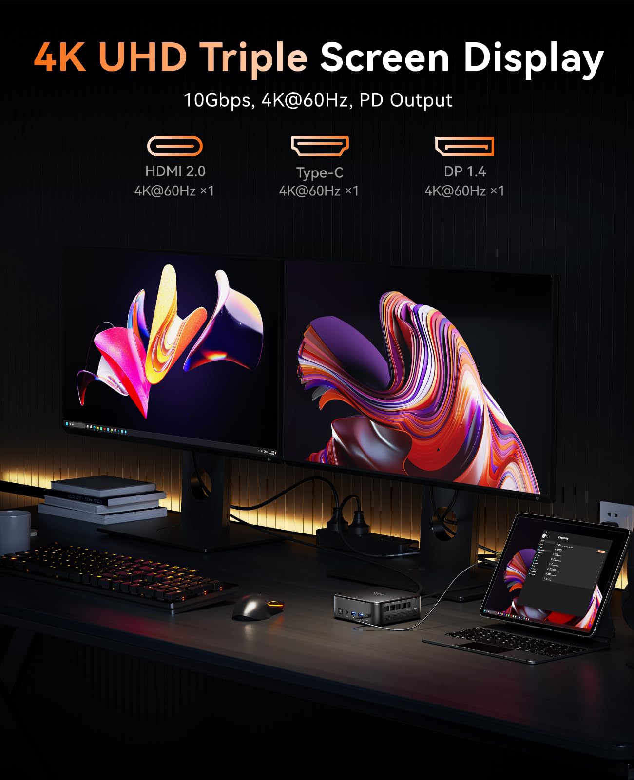 KAMRUI Mini PC, Mini Computer Intel 11th Gen N5105(up to 2.9GHz), 12GB RAM/256GB M.2 SSD, 4K UHD, 2.5 inch SSD(up to 2TB), 2.4G/5.0G WiFi, Business, Home, Office, Recreation