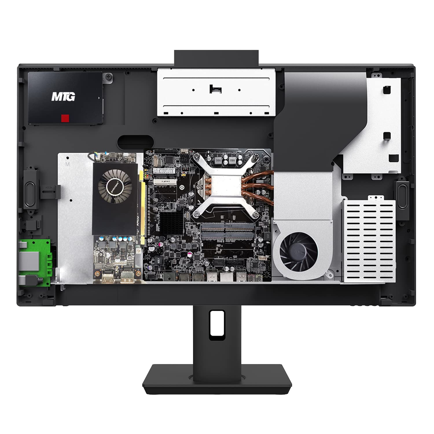 Gaming All in One PC 24 Inch FHD Touchscreen, MTG Yama, Intel Core i5 10th Gen, 16GB RAM, 1TB NVME, AMD RX 550 4GB DDR5 Graphics, Webcam, DVD RW, Gaming Kit, Windows 11 Home