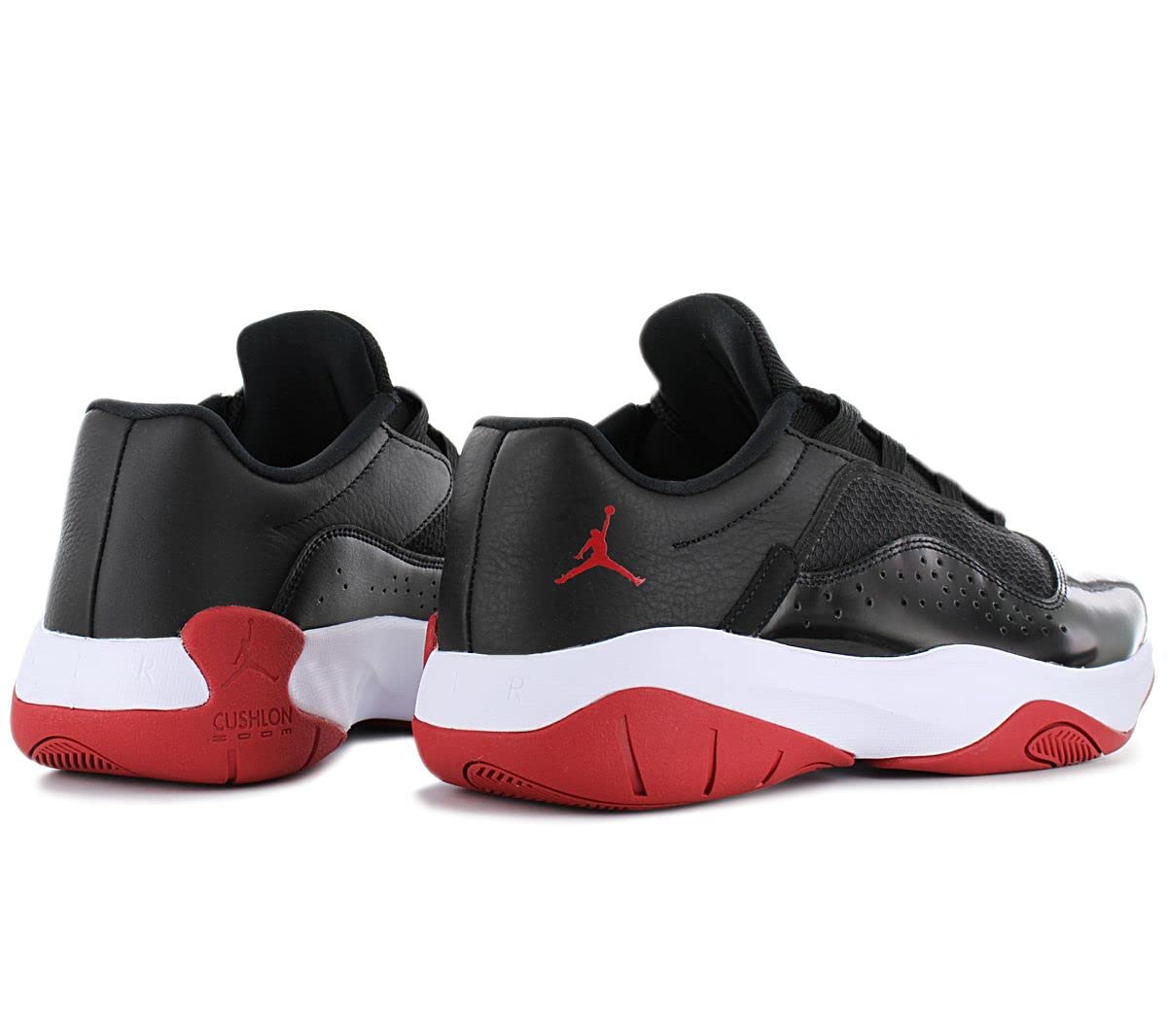 Nike Men's Air Jordan 11 CMFT Low Bred Black/White-Gym Red (DM0844 005) - 11