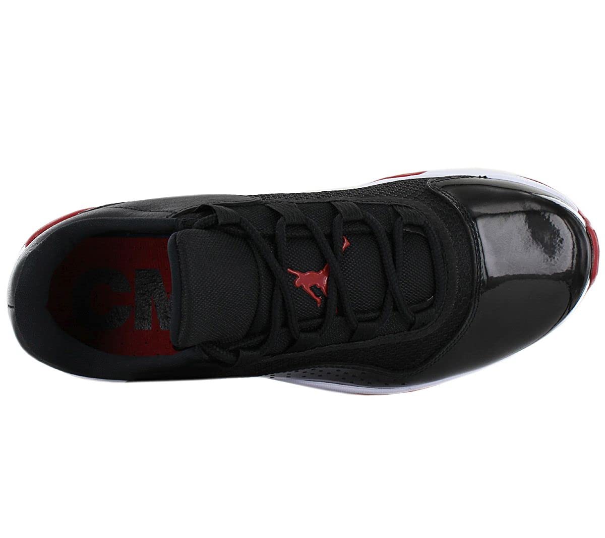 Nike Men's Air Jordan 11 CMFT Low Bred Black/White-Gym Red (DM0844 005) - 11