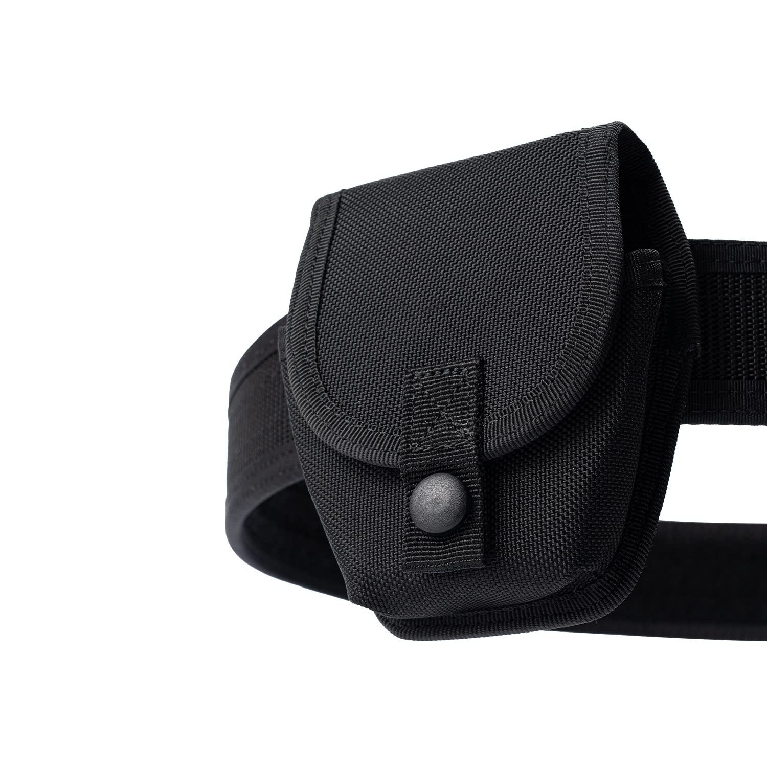 TACNEX Handcuff Case w/Belt MOLLE Strap Clip Cuff Pouch fits Standard Chained/Hinged Handcuffs Nylon Holster Holder Police Law Enforcement Security Corrections Officer Top Flap w/Snap