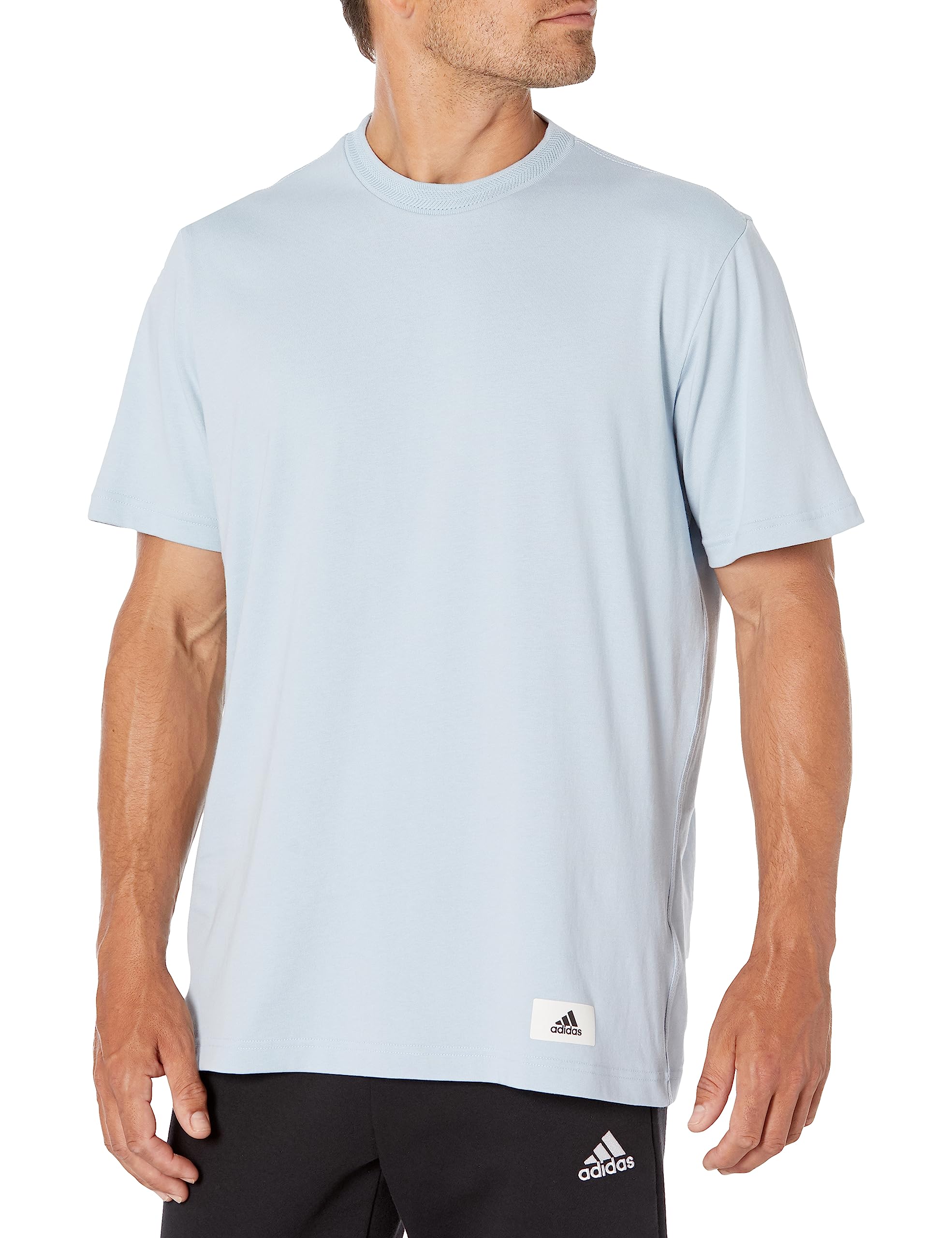 adidas Men's Lounge T-Shirt, Wonder Blue, X-Large
