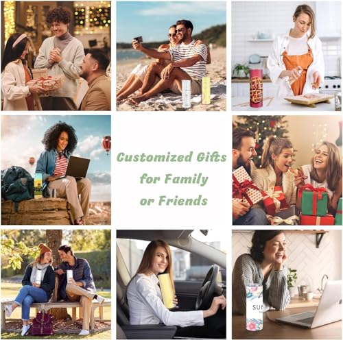 Kocdam 8 Pack Sublimation Blanks, 20oz Sublimation Tumblers Skinny Straight with Lids and Straws Bulk, Stainless Steel Double Wall Polymer Coating for Heat Transfer Customized Gifts