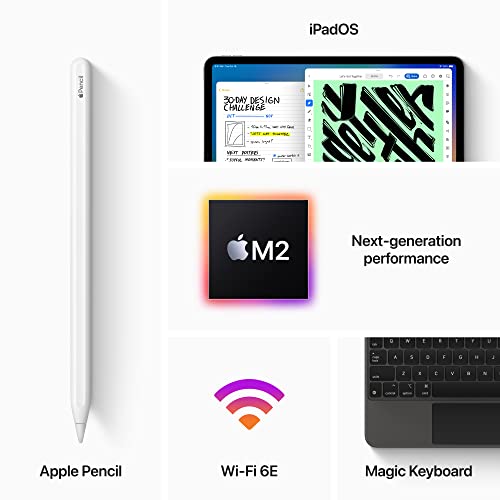 Apple iPad Pro 11-inch (4th Generation): with M2 chip, Liquid Retina Display, 2TB, Wi-Fi 6E, 12MP front/12MP and 10MP Back Cameras, Face ID, All-Day Battery Life – Space Gray