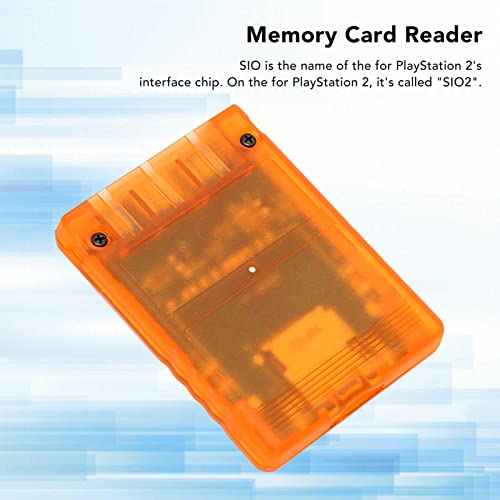 Zunate PS2 MX4SIO SIO2SD Reader Adapter, Hand Made Stable Replacement MX4SIO TF Adapter for PS2(Orange)