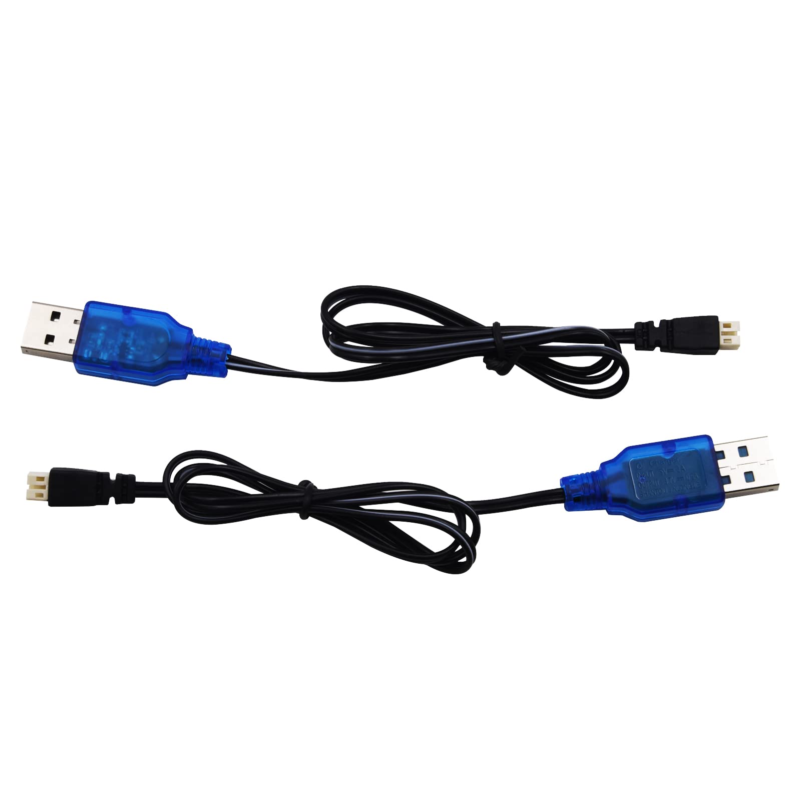 Blomiky 1S Lipo 3.7V-3.8V 0.5A USB Charger Cable with JST-PH2.0 Connector Plug Compatible with EMAX Small Hawk S or Free Style RC Drone / 3.7V Ph2.0 USB 2