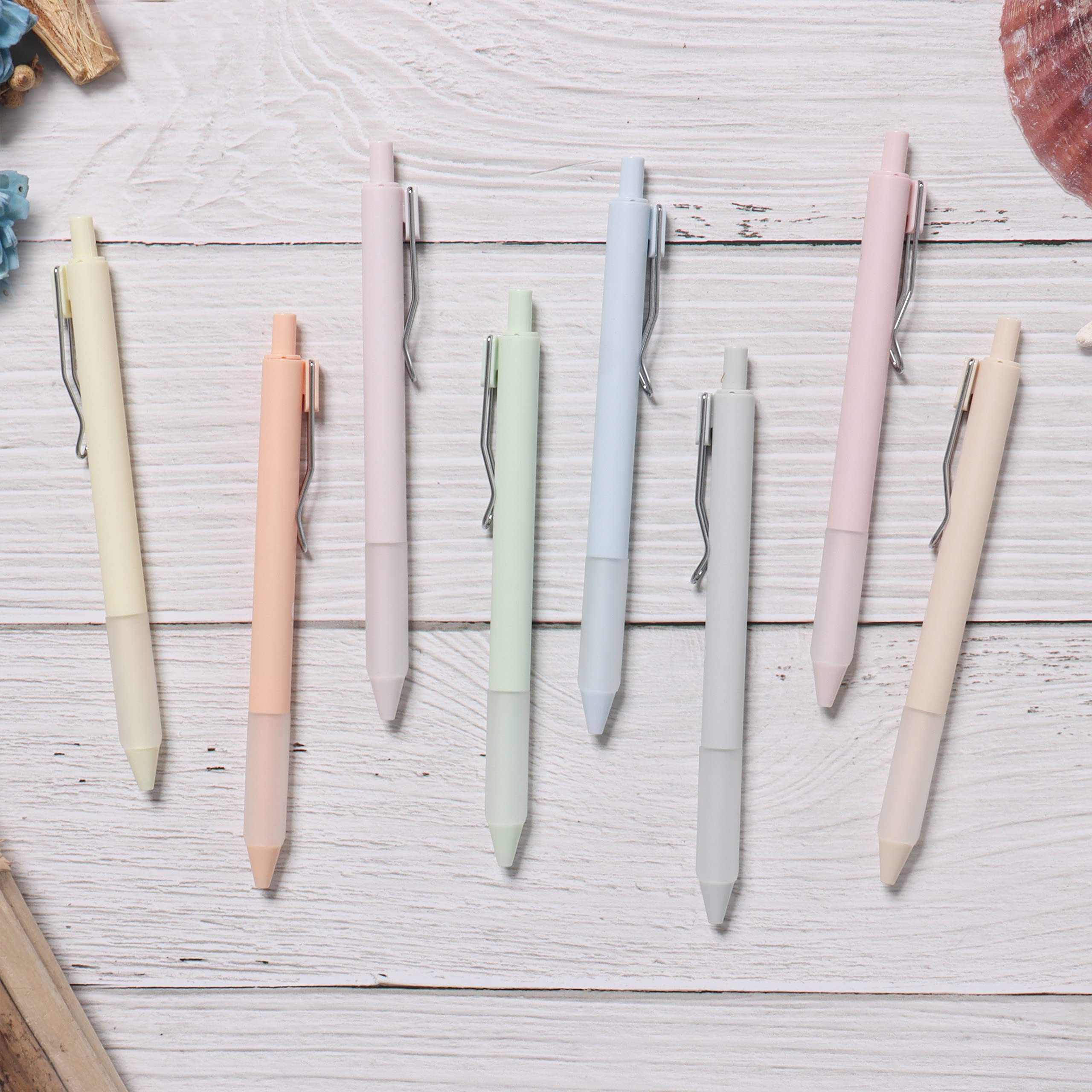 BLIEVE - Colored Gel Pens With Cool Matte Finish, Aesthetic and Cute Drawing Pens With Smooth Writing For Journaling And Bible Note Taking No Bleed Through, School Supplies (Pastel)