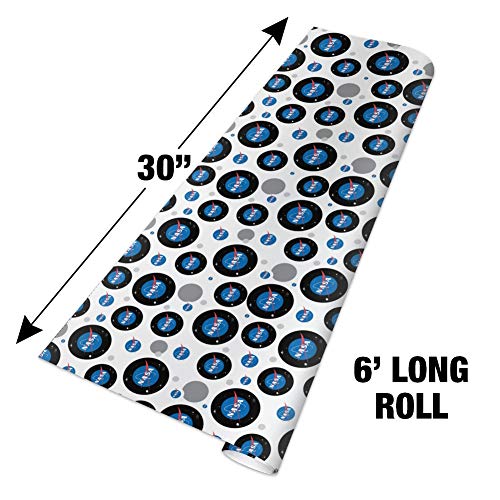 GRAPHICS & MORE NASA Official Meatball Logo Gift Wrap Wrapping Paper Roll