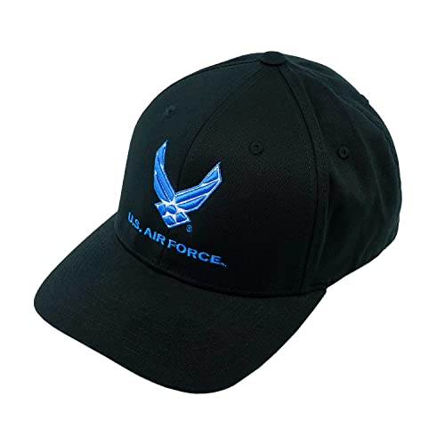 US Air Force Hat - Embroidered 3D Logo Air Force Hat – Flexfit USAF Hat – Air Force Gifts Small/MED | Disabled USMC Vet Owned Small Business
