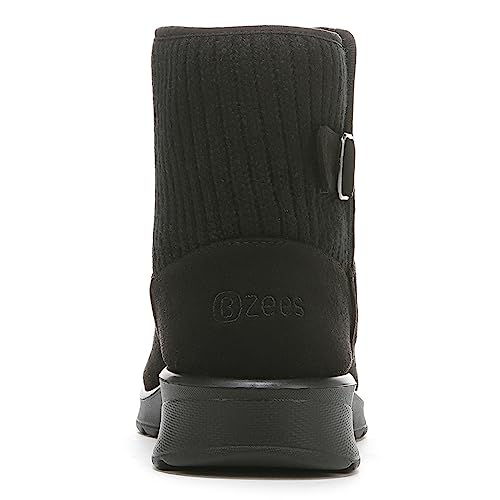 BZees Womens Gloria Ankle Boot Black 9 M