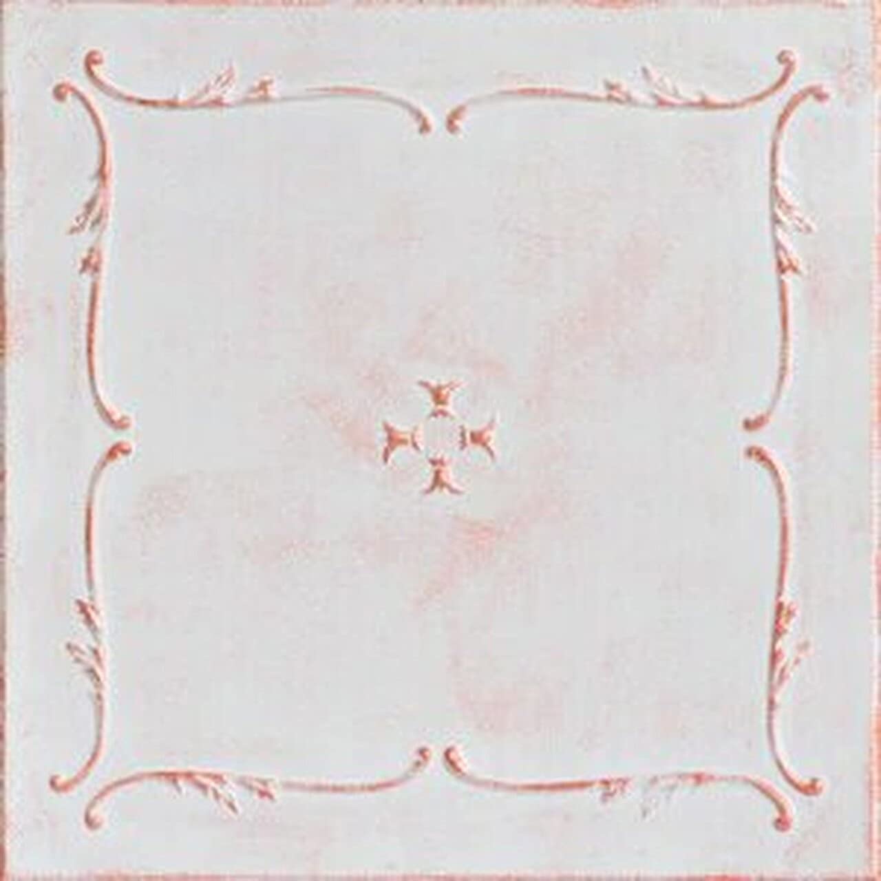 A La Maison Ceilings R05 Spring Buds Foam Glue-up Ceiling Tile (21.6 sq. ft./Case), Pack of 8, White Washed Copper