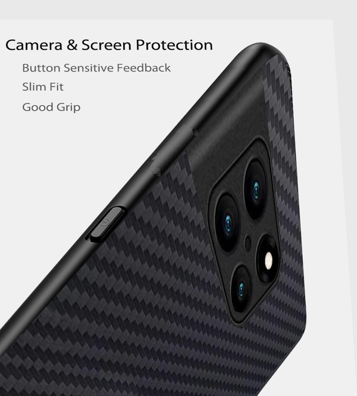 Ftonglogy for OnePlus 10T 5G Case: for OnePlus Ace Pro Phone Case, Slim Carbon Fiber Classic Design Soft Hybrid Shockproof Protective Cover Case for 1+ 10T (Black)