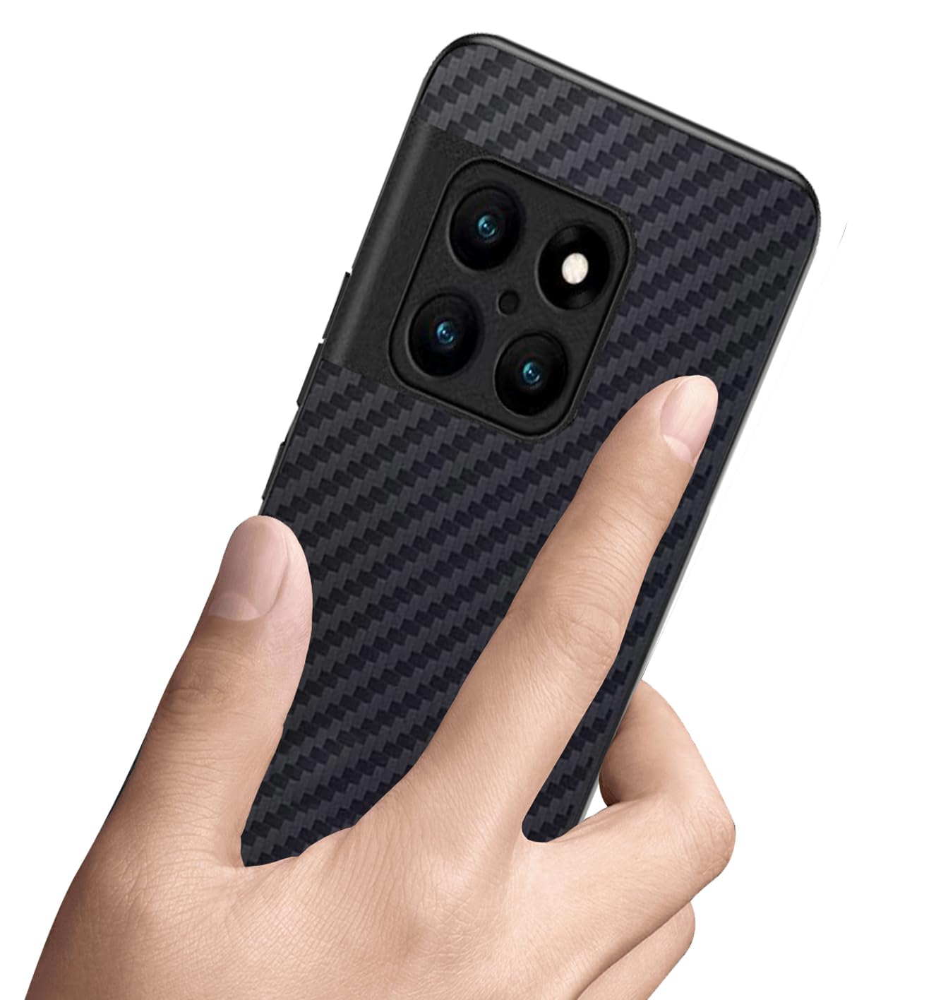 Ftonglogy for OnePlus 10T 5G Case: for OnePlus Ace Pro Phone Case, Slim Carbon Fiber Classic Design Soft Hybrid Shockproof Protective Cover Case for 1+ 10T (Black)