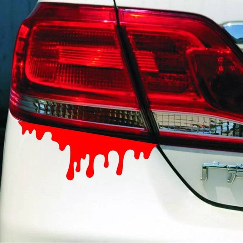 2 pcs Blood Car Light Sticker Decal, Truck, Windshield Banner Sticker, 8 inches - Car Tuning Accesories