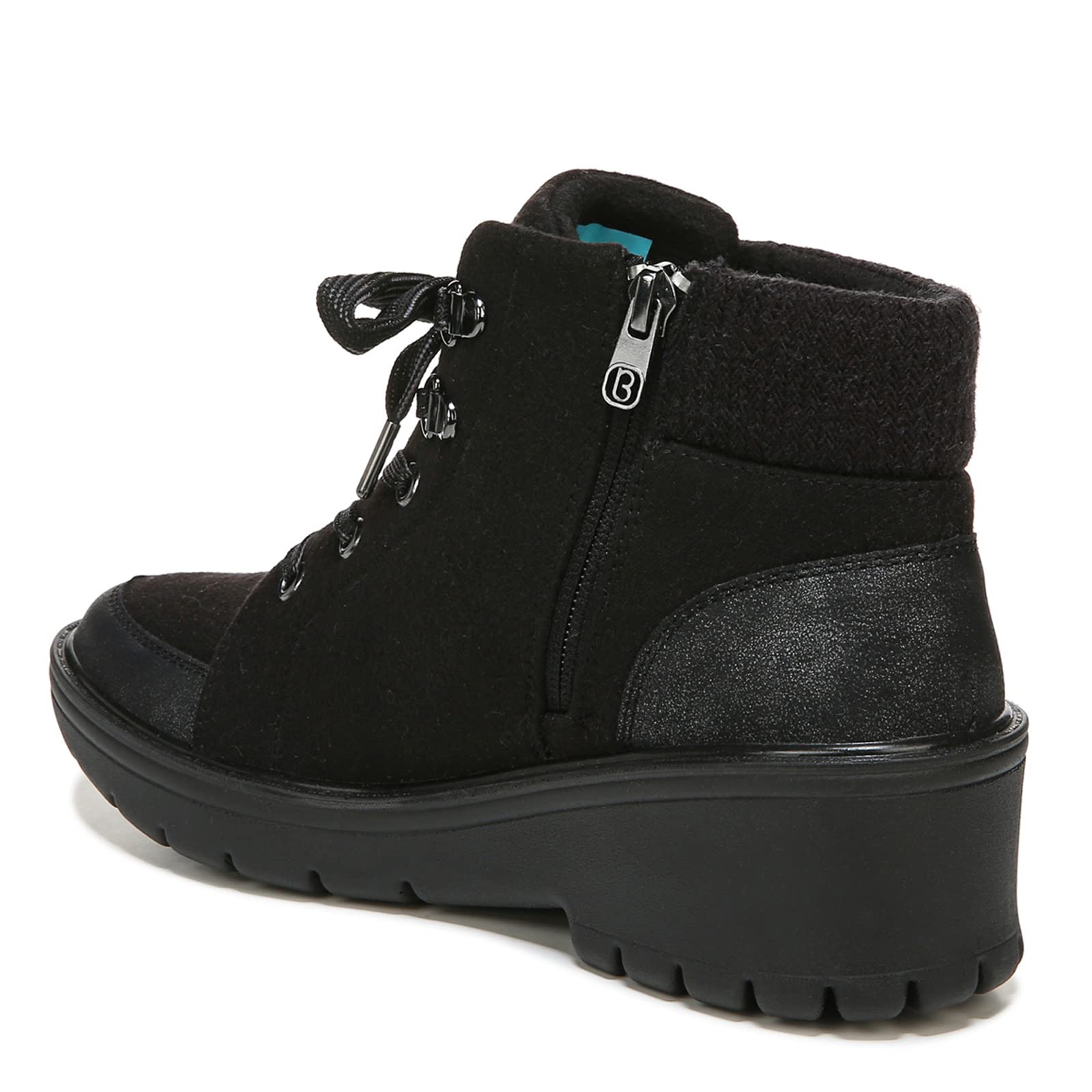 BZees Womens Brooklyn Ankle Boot, Black, 8 US