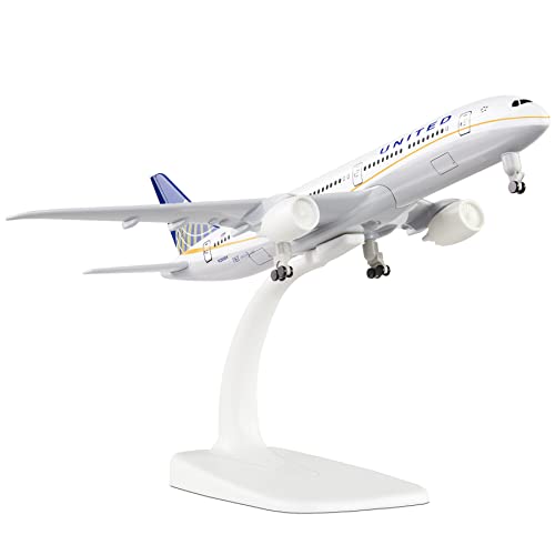 Busyflies 1:300 Scale United Airlines 787 Airplane Models Alloy Diecast Airplane Model