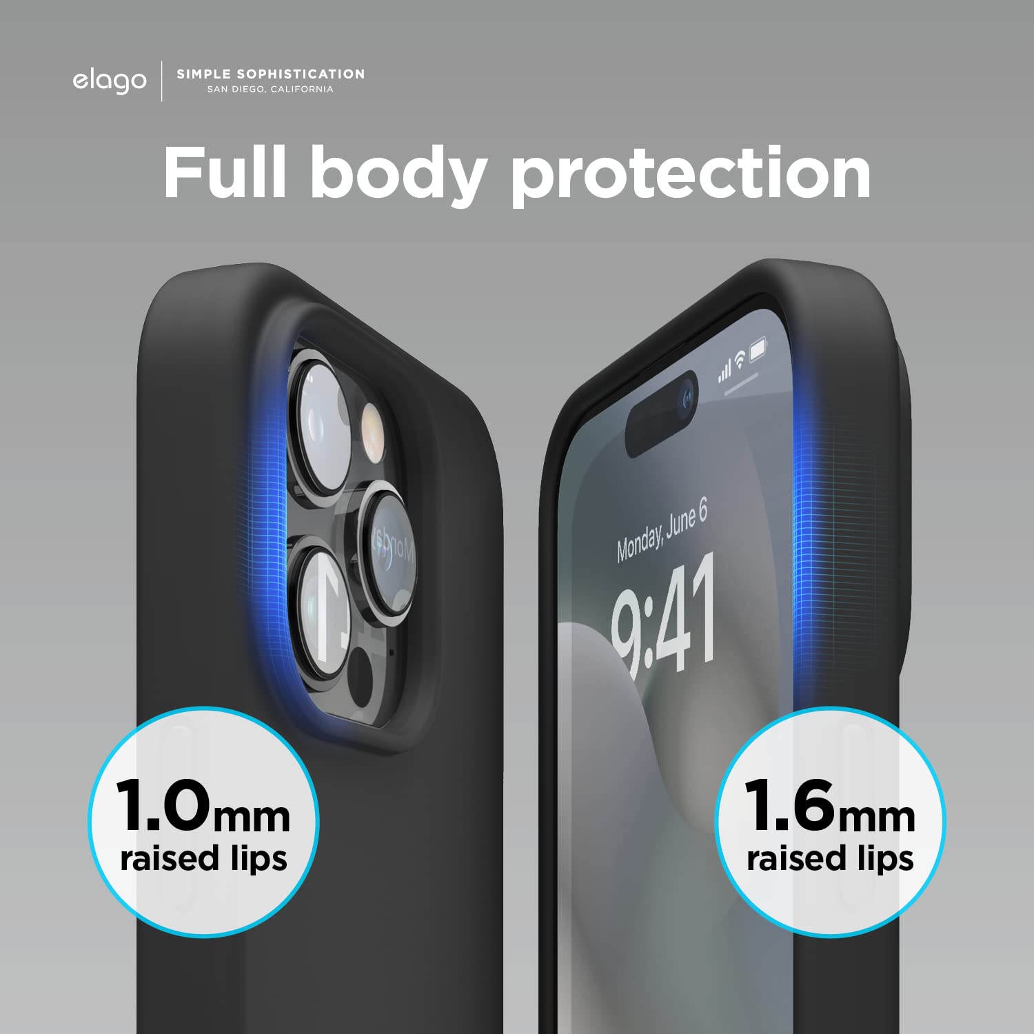 elago Compatible with iPhone 14 Pro Max Case, Liquid Silicone Case, Full Body Protective Cover, Shockproof, Slim Phone Case, Anti-Scratch Soft Microfiber Lining, 6.7 inch (Black)