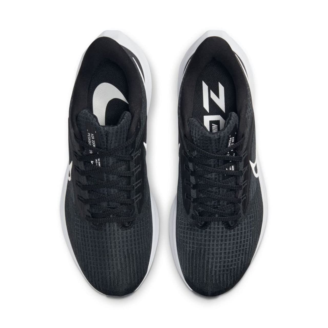 Nike Air Zoom Pegasus 39 Women's White/Black/White, Black/White/Black, 9 UK, Black and White and Black, 10 AU