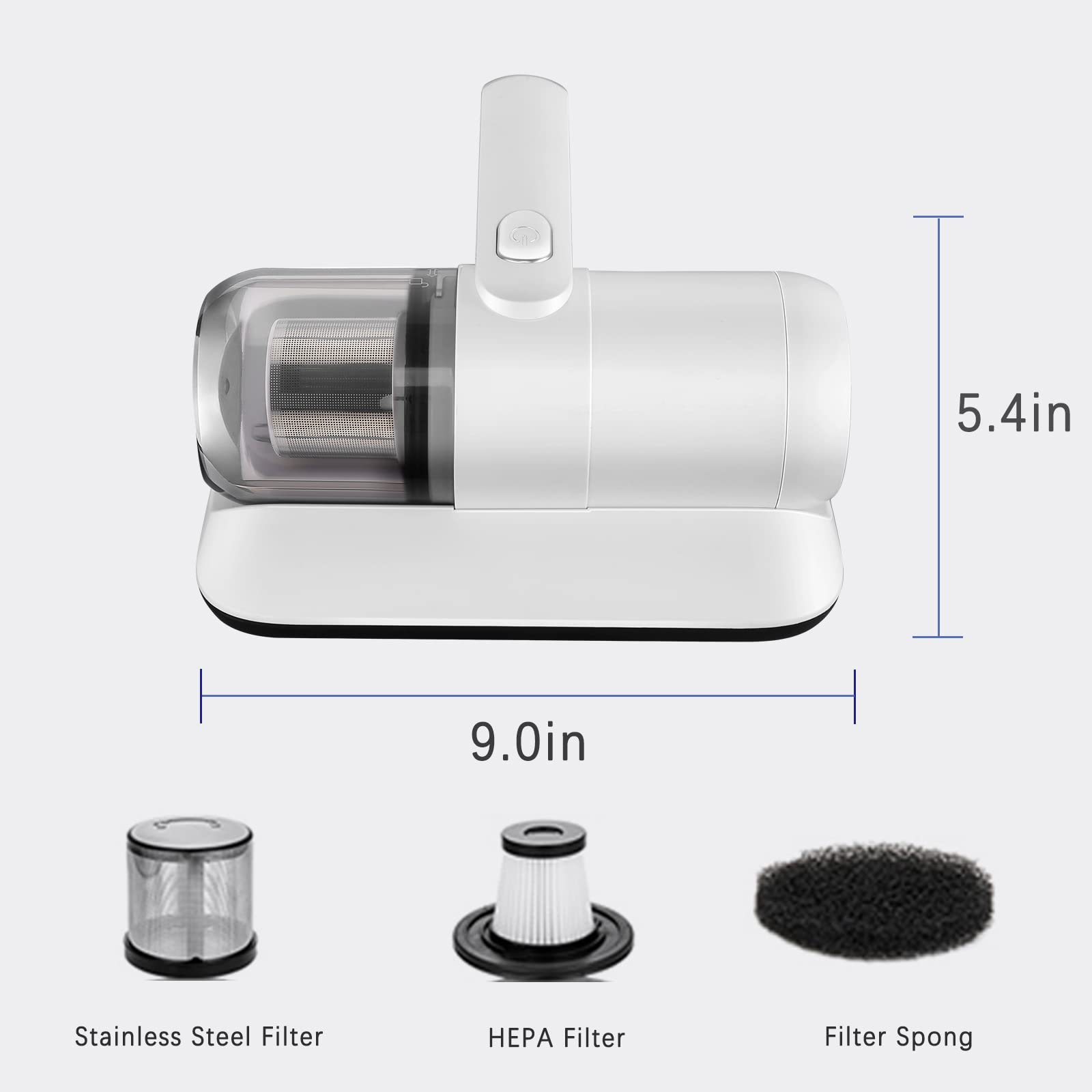 Mattress Vacuum Cleaner, Handheld Cordless UV Vacuum Effectively Clean Up Bed, Pillows, Cloth Sofas, Carpets and Ther Fabric Surfaces