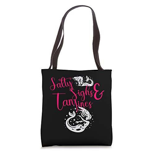 Salty Sighs & Tan Lines Summery Beach Tote Bag