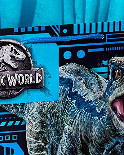 American Greetings 13" Large Birthday Gift Bag with Tissue Paper, Jurassic World (1 Bag, 6-Sheets)
