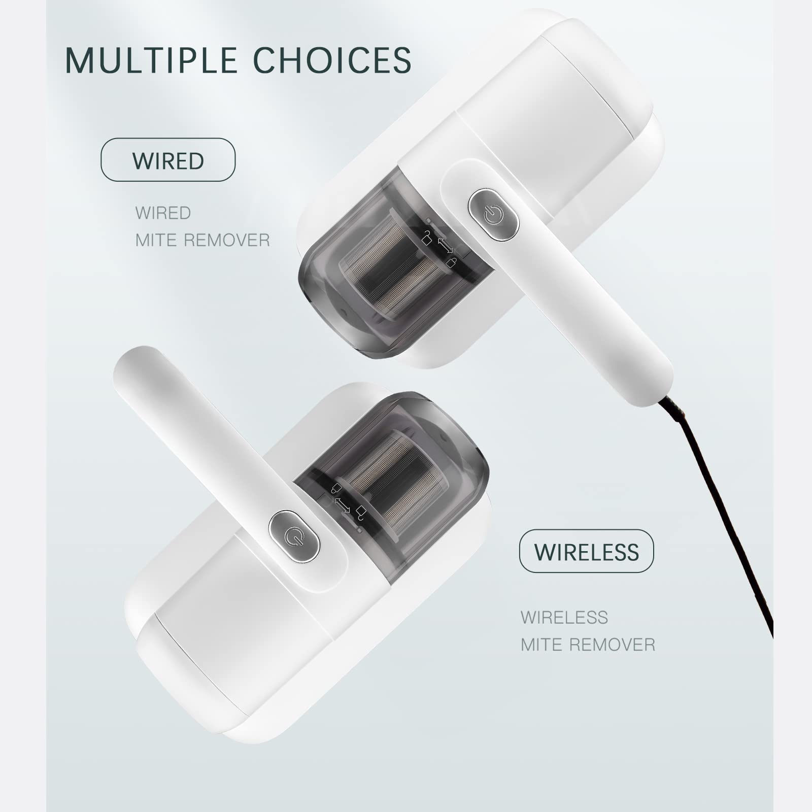 Mattress Vacuum Cleaner, Handheld Cordless UV Vacuum Effectively Clean Up Bed, Pillows, Cloth Sofas, Carpets and Ther Fabric Surfaces