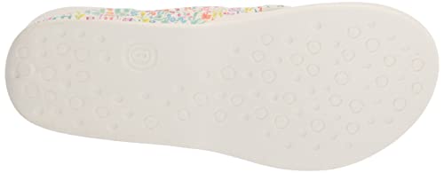 BZees Womens Villa Print Thong White Floral 9 M