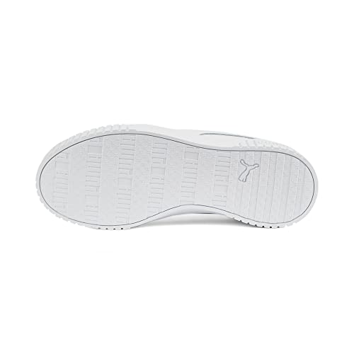 PUMA Women's CARINA 2.0 Sneaker, Puma White-Puma White-Puma Silver, 7.5