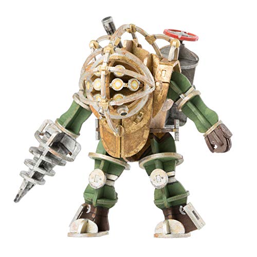 Bioshock Big Daddy 3D Wood Puzzle & Model Figure Kit (117 Pcs) with Exclusive Poster - Build & Paint Your Own 3-D Game Toy - Holiday Educational Gift for Kids, Teens & Adults, No Glue Required, 17+
